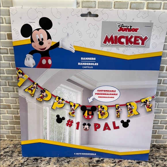 Disney | Party Supplies | Disney Mickey Mouse Birthday Banner | Poshmark